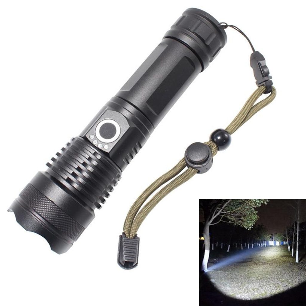 LED rechargeable tactical torch • Outdoor and Self Defense