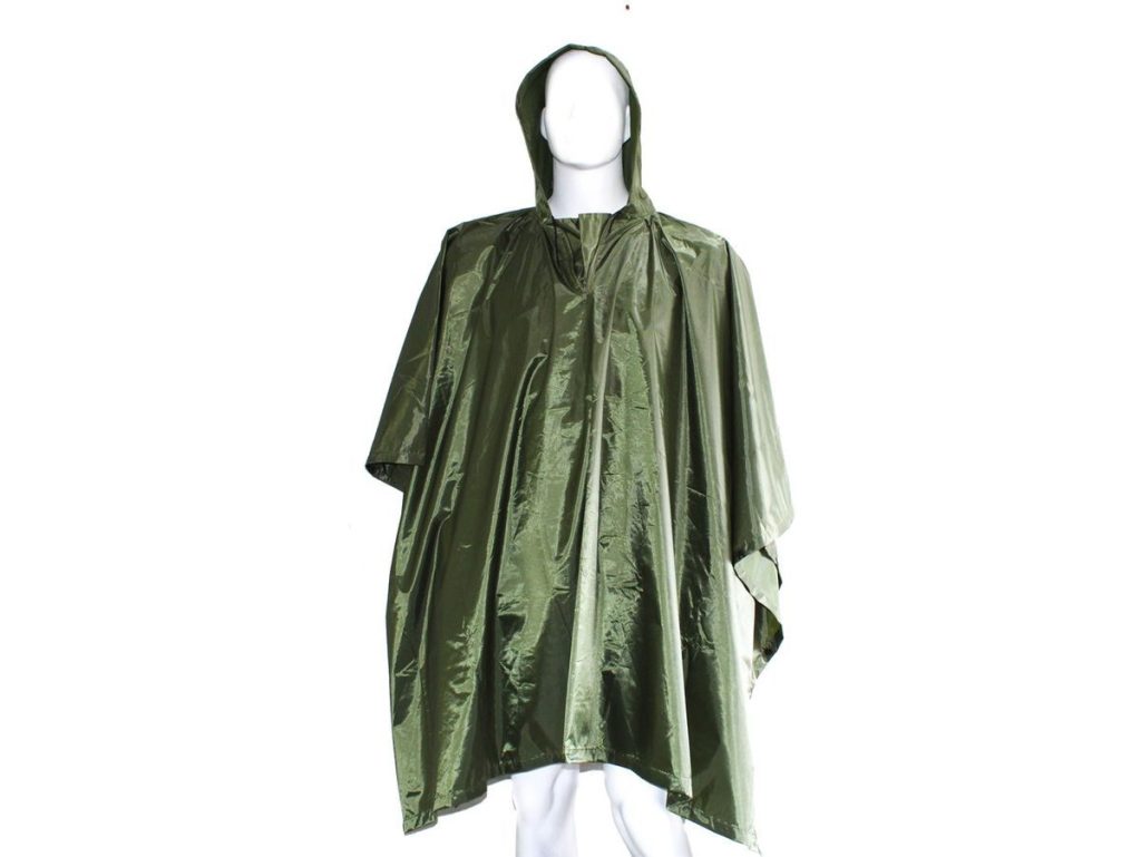 Raincoat poncho - green • Outdoor and Self Defense